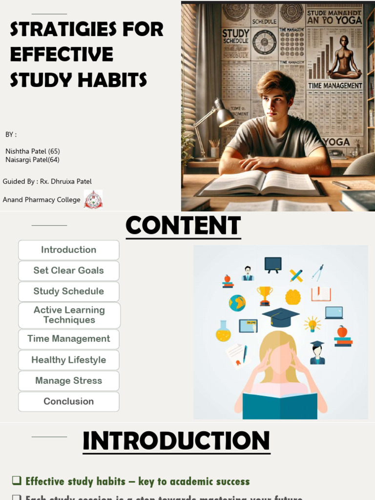 Stratigies For Effective Study Habits | PDF
