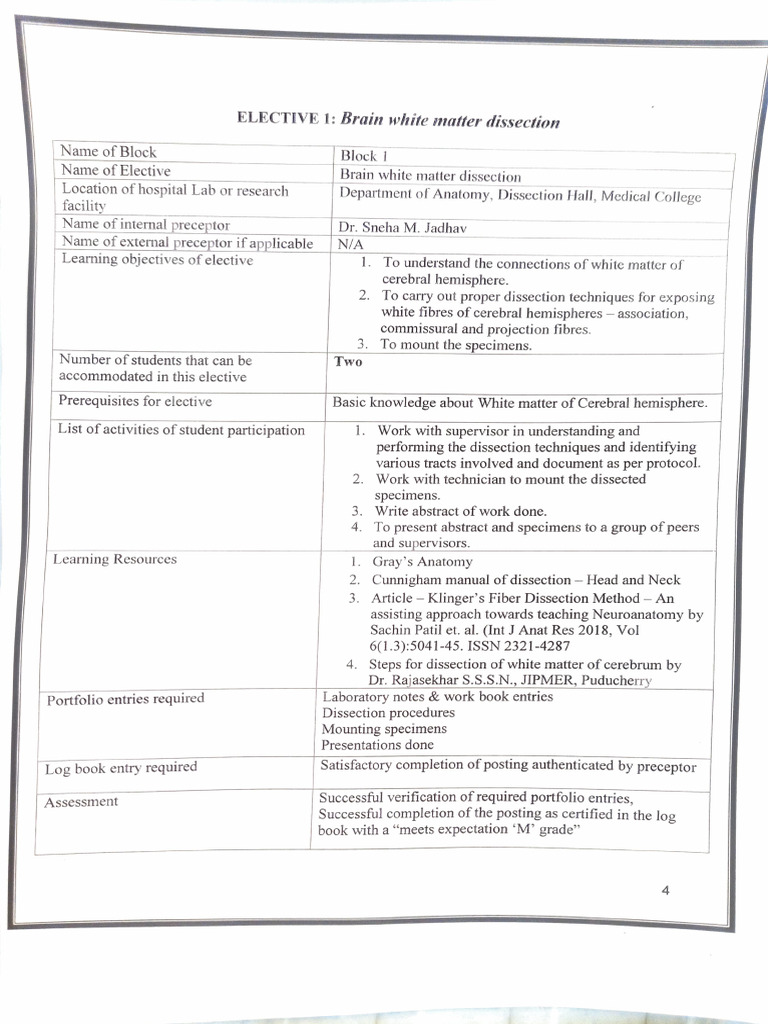 electives page 8 samples | PDF | White Matter | Neuroscience