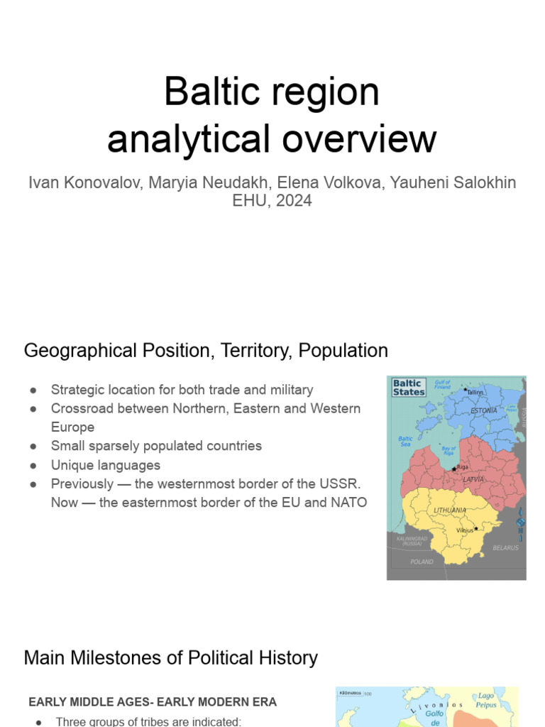 Baltic Region: Political and Social Overview | PDF | Baltic States | Latvia