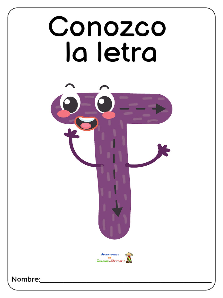 Actividades de Letra T para Niños | PDF