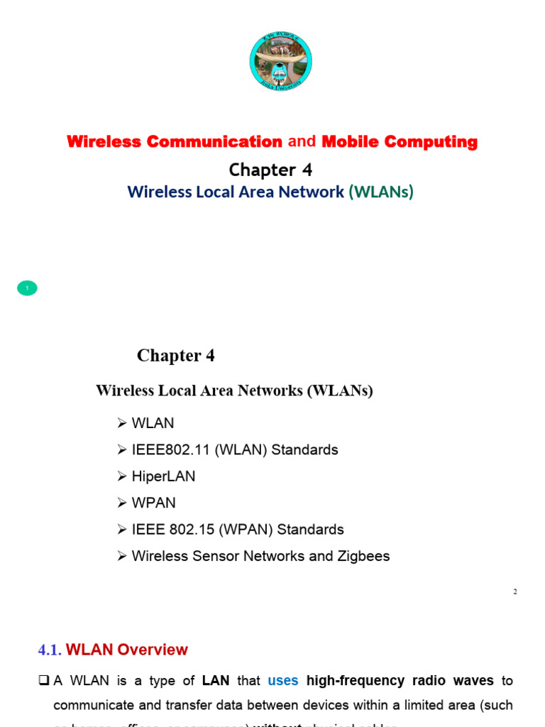 Wireless Communication and Mobile Computing | PDF | Wireless Lan | Ieee 802.11