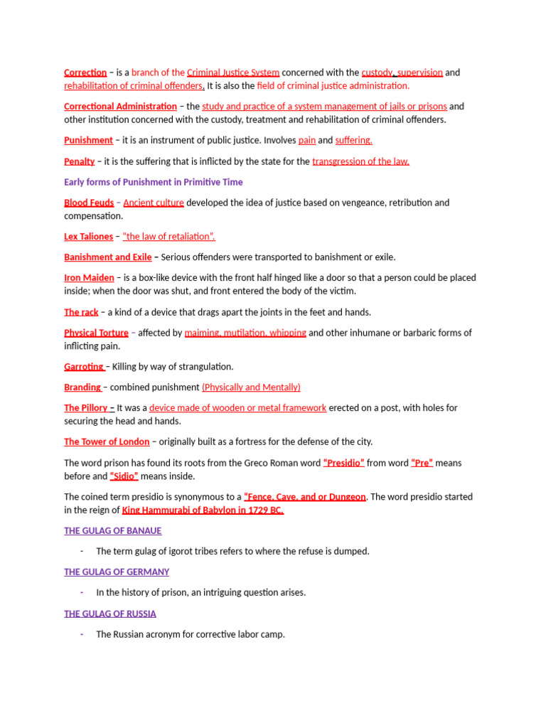Early Forms of Punishment in Primitive Time | PDF | Prison | Prisoner