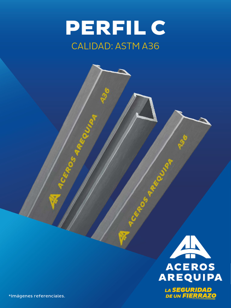 Perfiles C de Acero ASTM A36 | PDF | Acero | Elementos químicos
