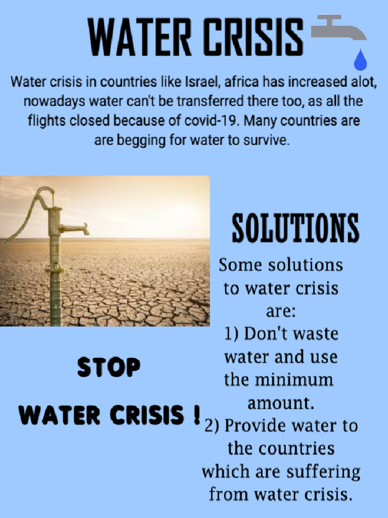 I Ans S Water Crisis | PDF