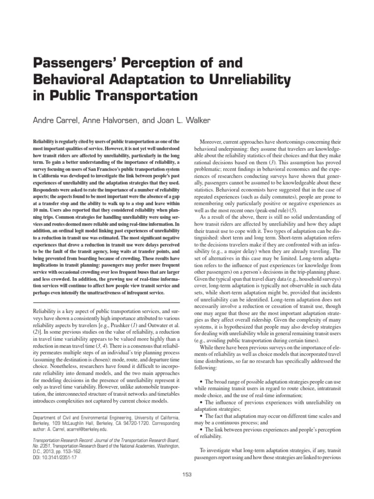 Transportation Research Record Journal of the Transportation Research ...