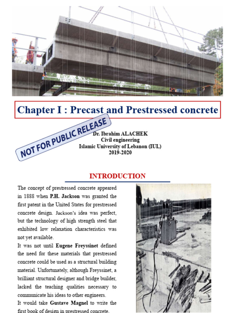 Chapter I Precast and Prestressed Concre | PDF | Precast Concrete ...