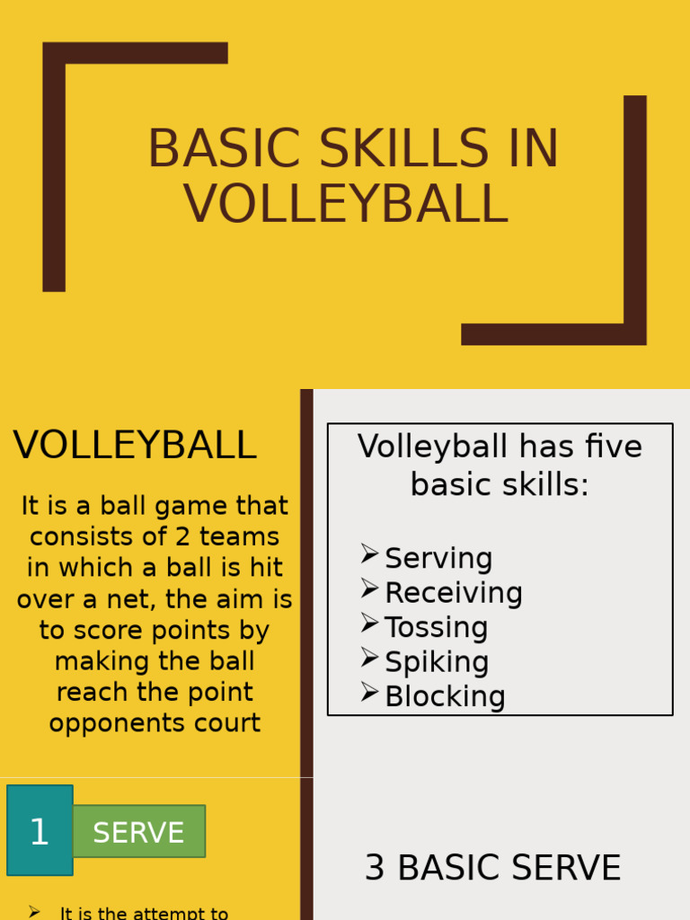 3basic Skills and Hand Signals | PDF | Volleyball | Hand