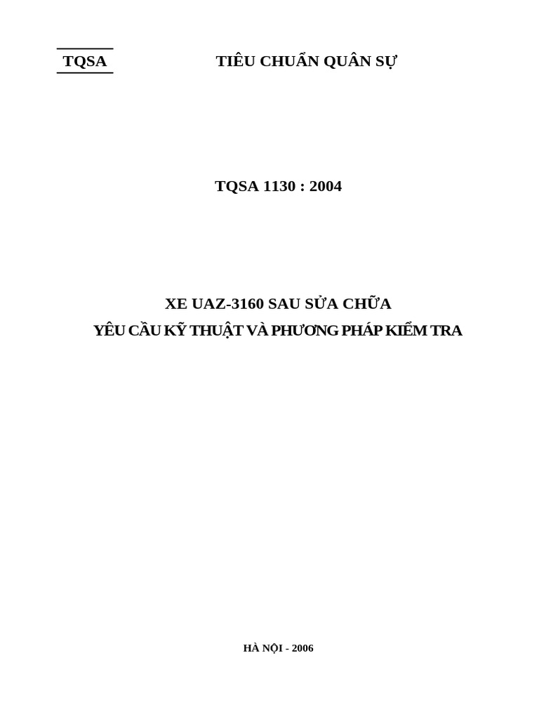 Tqsa 1130 2004 Uaz 31602 | PDF