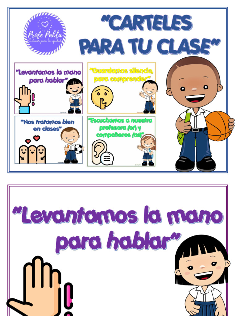 Carteles Coloridos para Clases | PDF