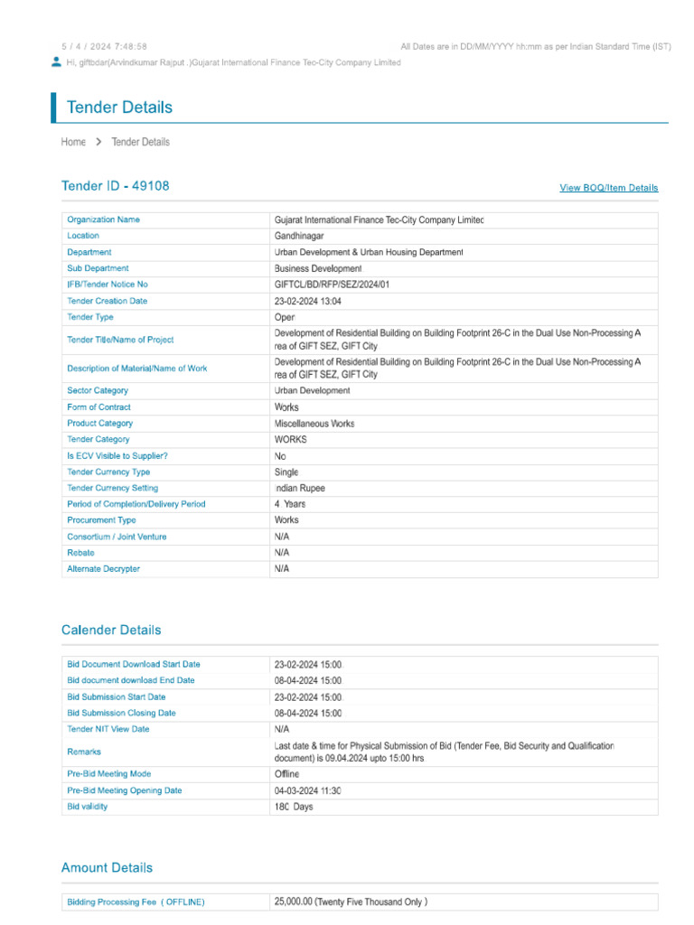 Updated NIT 26C RFP | PDF