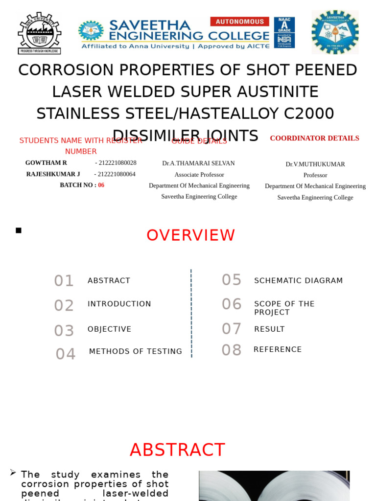 Main Project GR PPT 1 | PDF | Stainless Steel | Corrosion