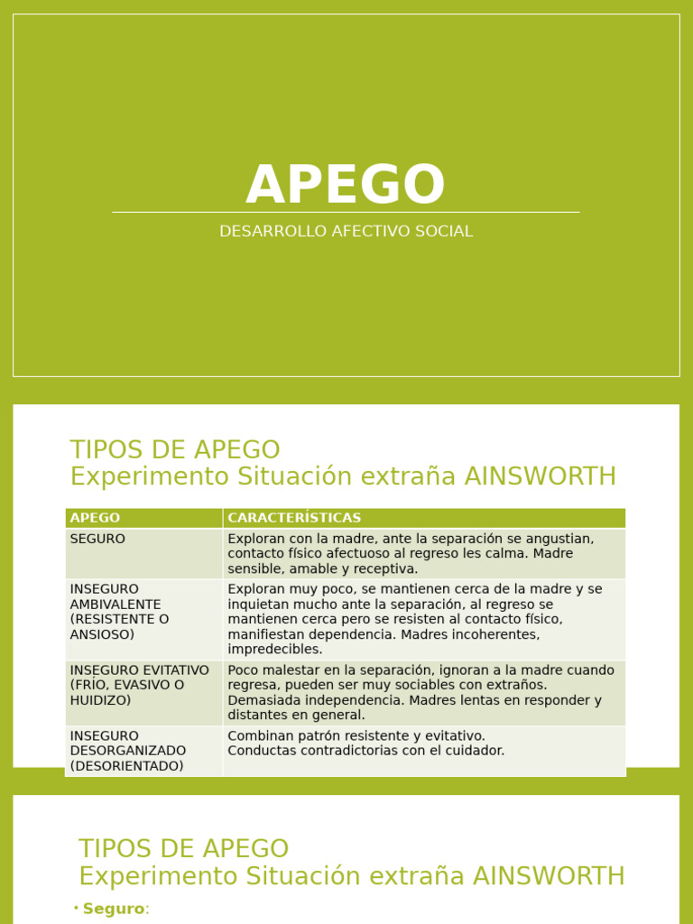 Apego | PDF