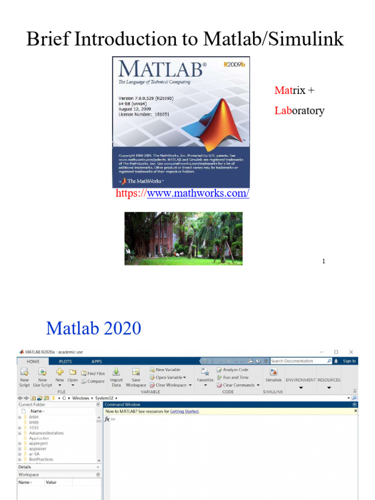 Brief Introduction To Matlab | PDF | Matrix (Mathematics) | Abstract Algebra