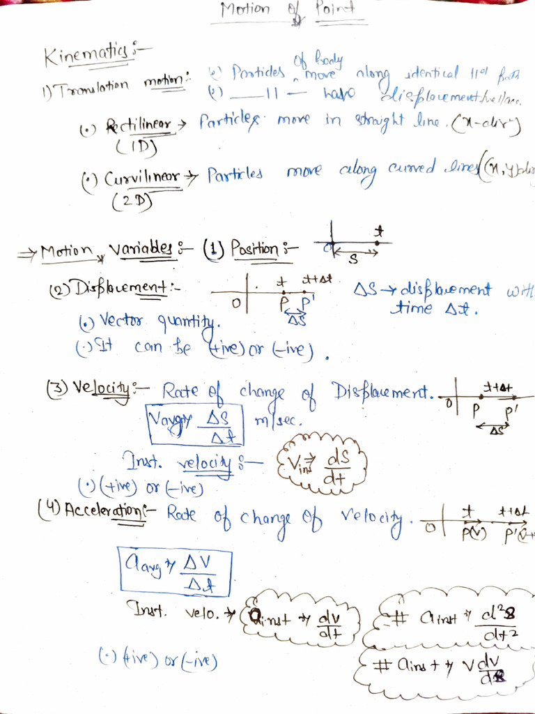 Mechanics Notes | PDF