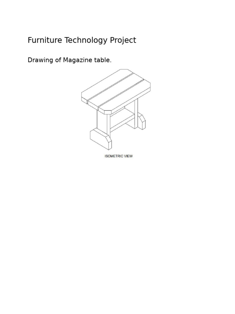 Furniture Technology Project Sample 2 | PDF | Industrial Processes