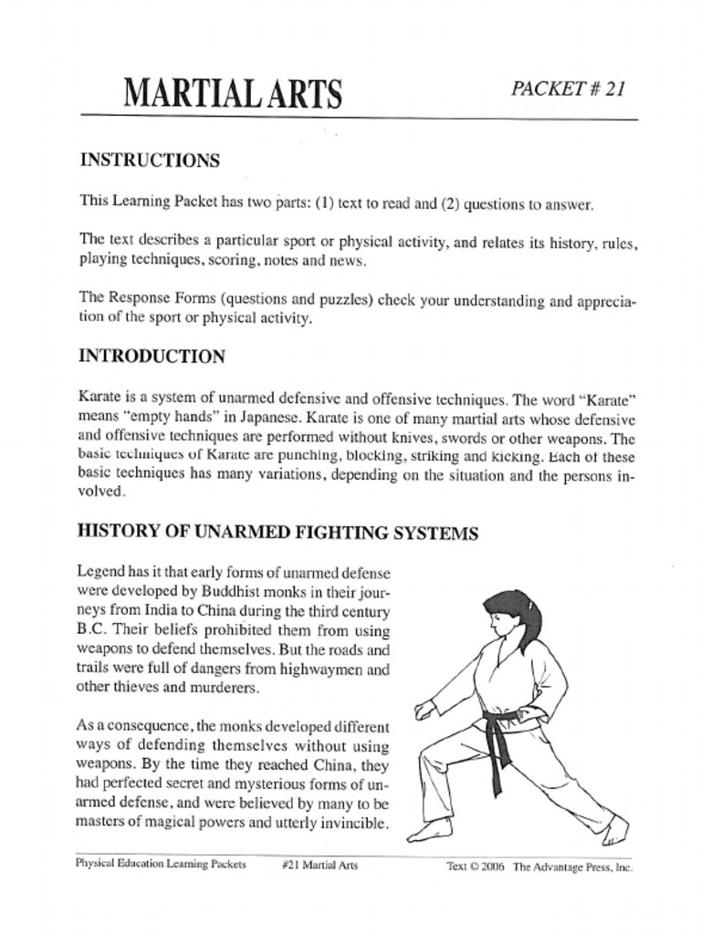 Martial Arts Packets | PDF