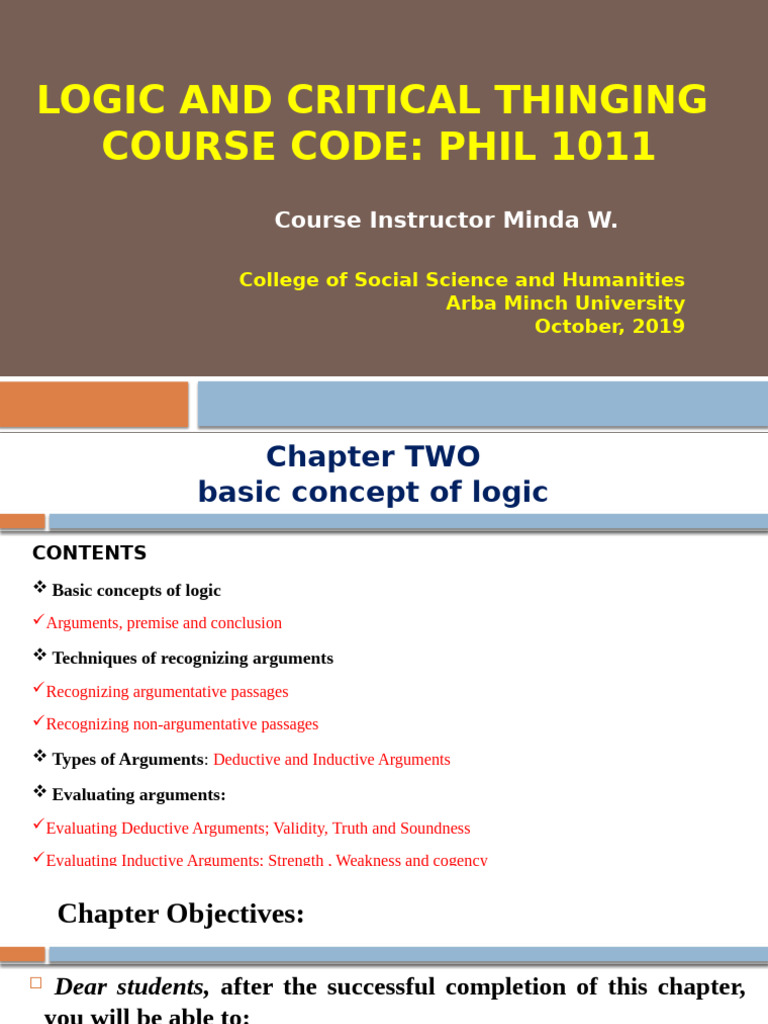 Logic Chap.2 | PDF | Argument | Deductive Reasoning