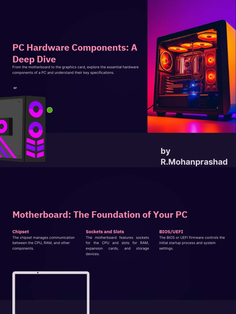 Essential PC Hardware Components Guide | PDF | Random Access Memory ...