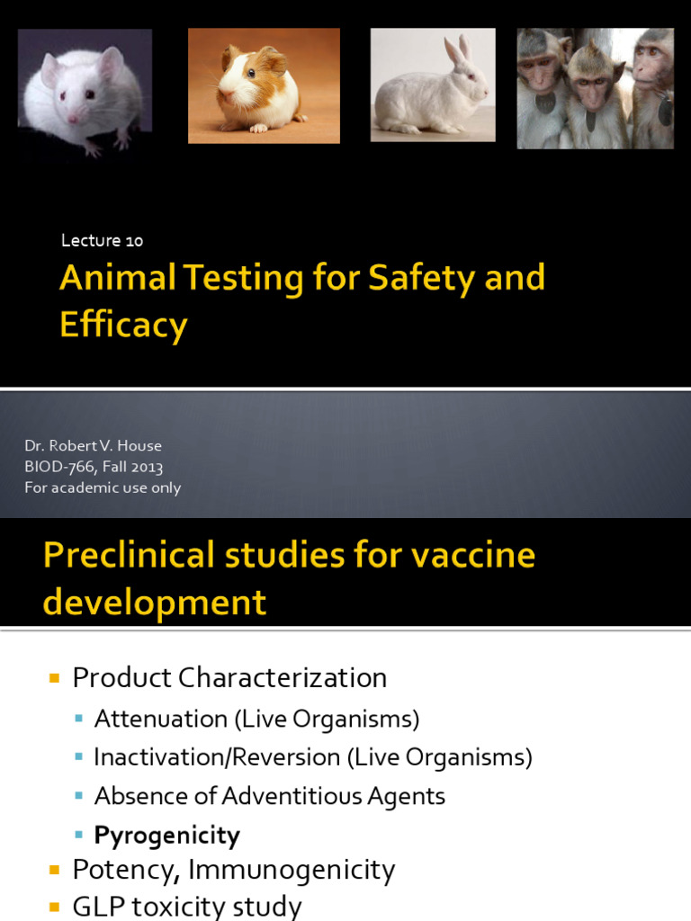 Lecture 10 EFFICACY TESTING | PDF | Vaccines | Phases Of Clinical Research