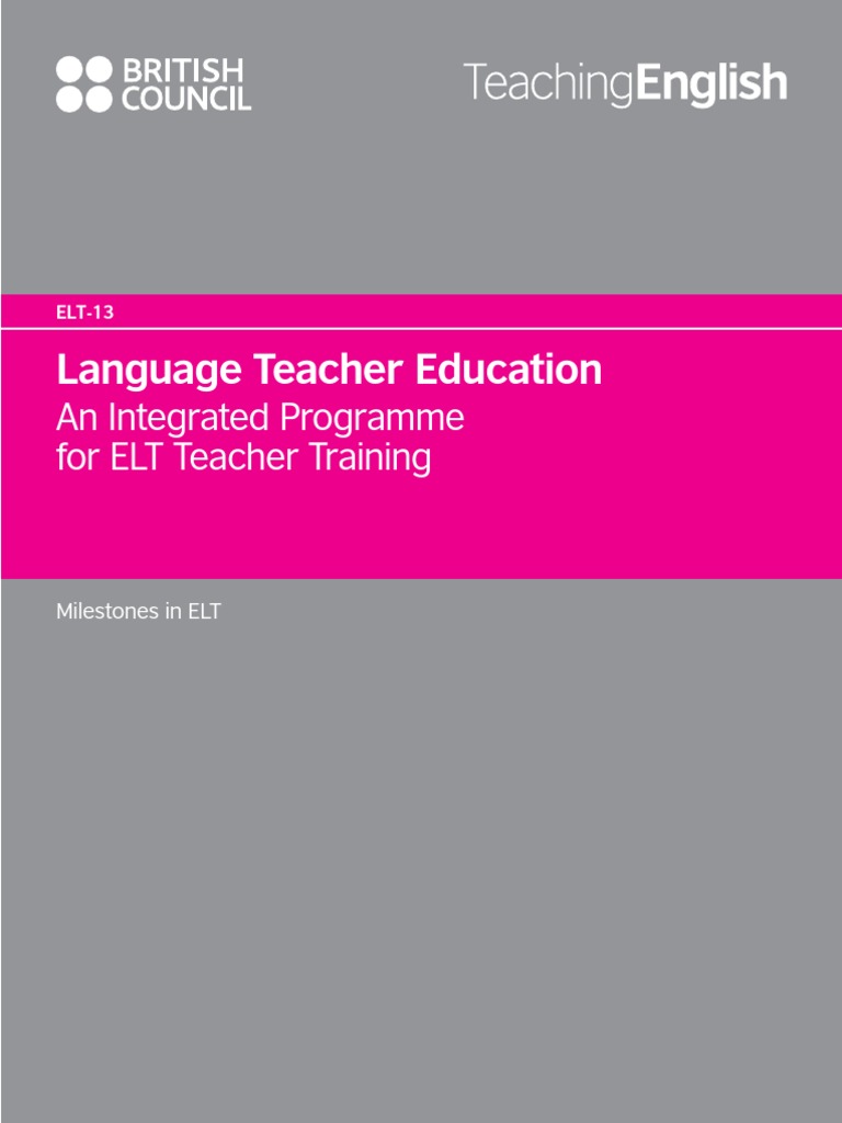 Language Teacher Education An Integrated Programme For EFL Teacher ...