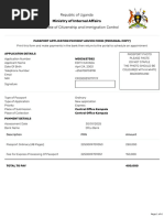Uganda PASSPORT APPLICATION FORM G | PDF | Passport | Nationality Law