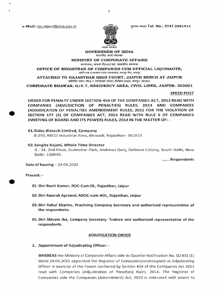 Dalas Biotech Limited 20240806 | PDF