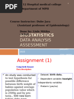 IHP 340 Module Six Worksheet | PDF | P Value | Student's T Test