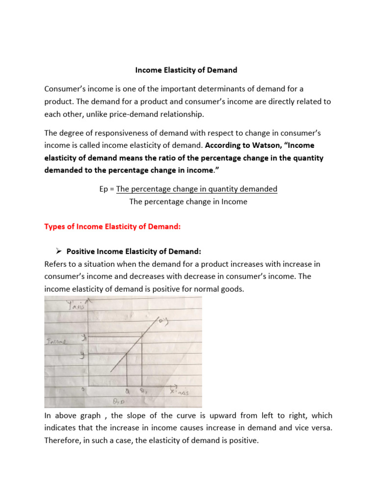 Income Elasticity of Demand | PDF | Demand | Elasticity (Economics)
