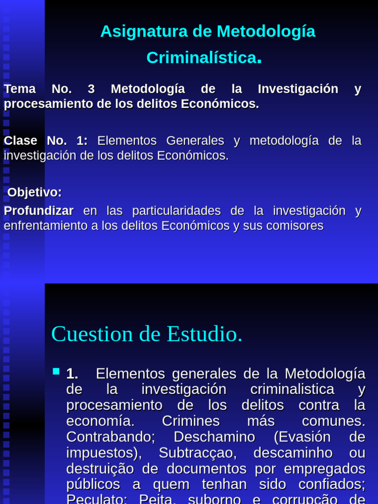 Tema 3 C-1 Delitos Economicos | PDF | Auditoría