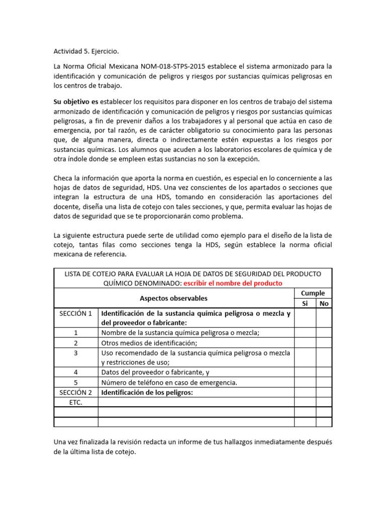 Actividad 5. Ejercicio | PDF
