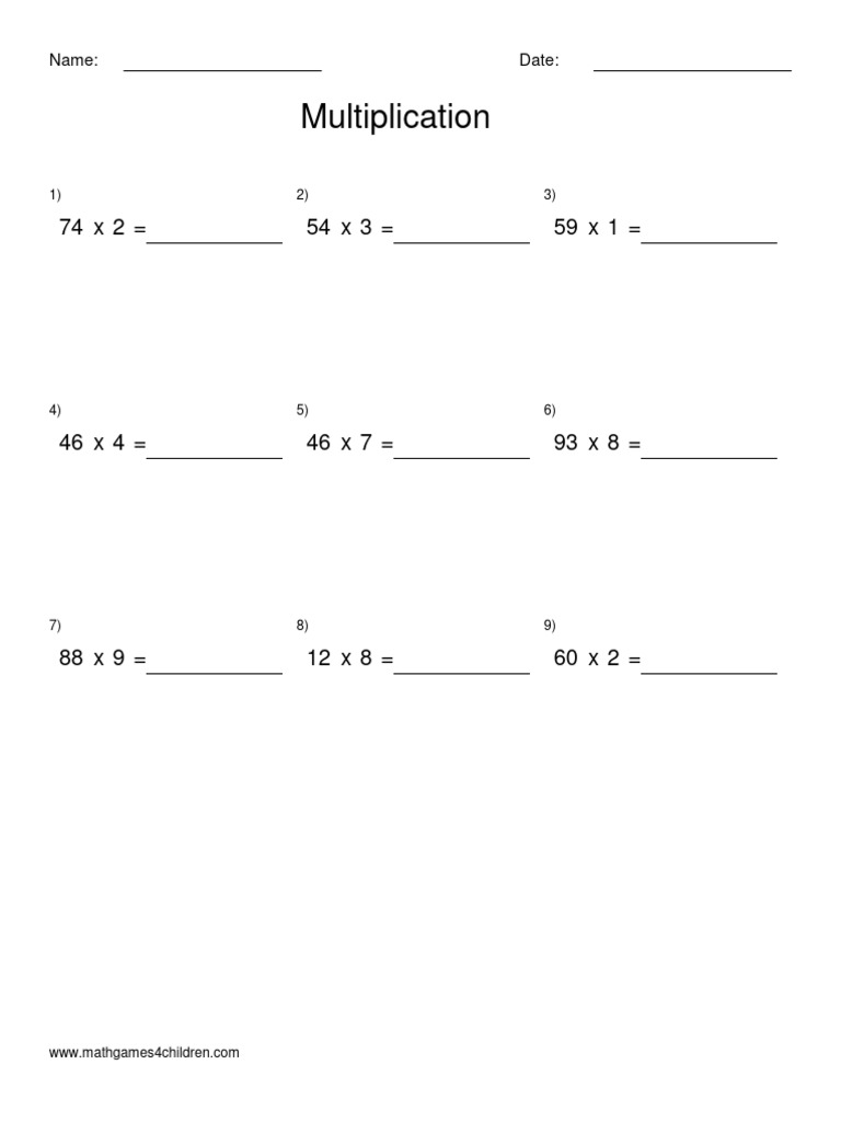 Multiplication 18 | PDF
