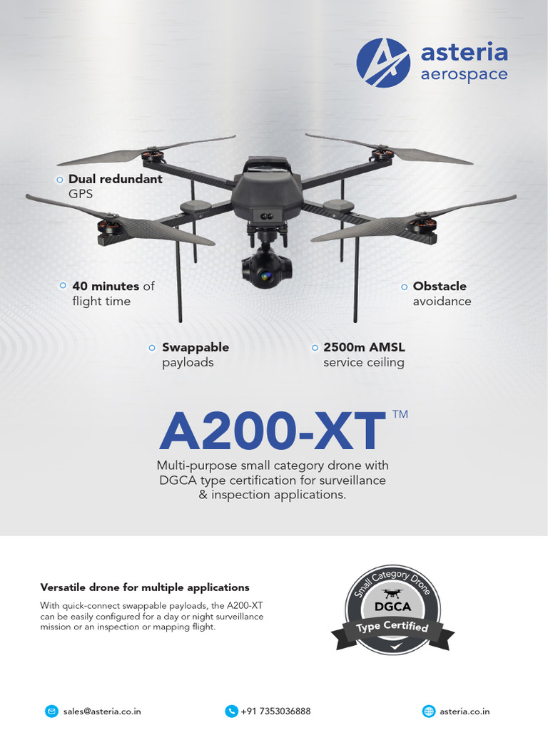 A200 XT Product Brochure | PDF | Unmanned Aerial Vehicle