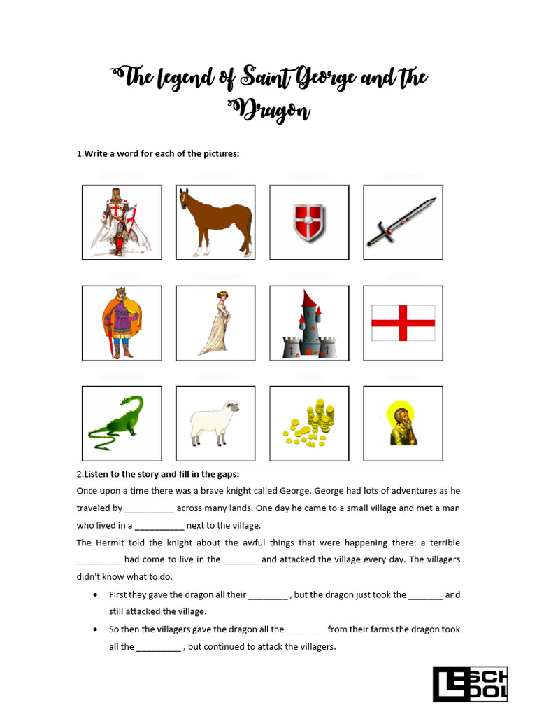 Saint George and the Dragon Story | PDF