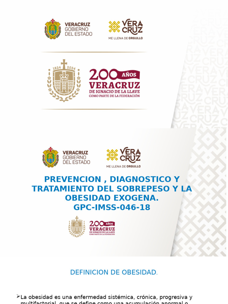 Prevencion, Diagnostico y Tratamiento Del Sobrepeso y La Obesidad ...
