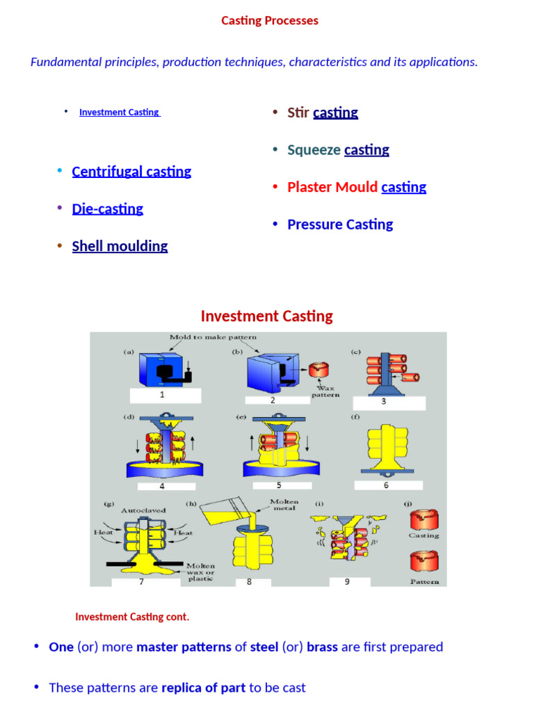 Module-3 Casting Technique | PDF | Metals | Secondary Sector Of The Economy
