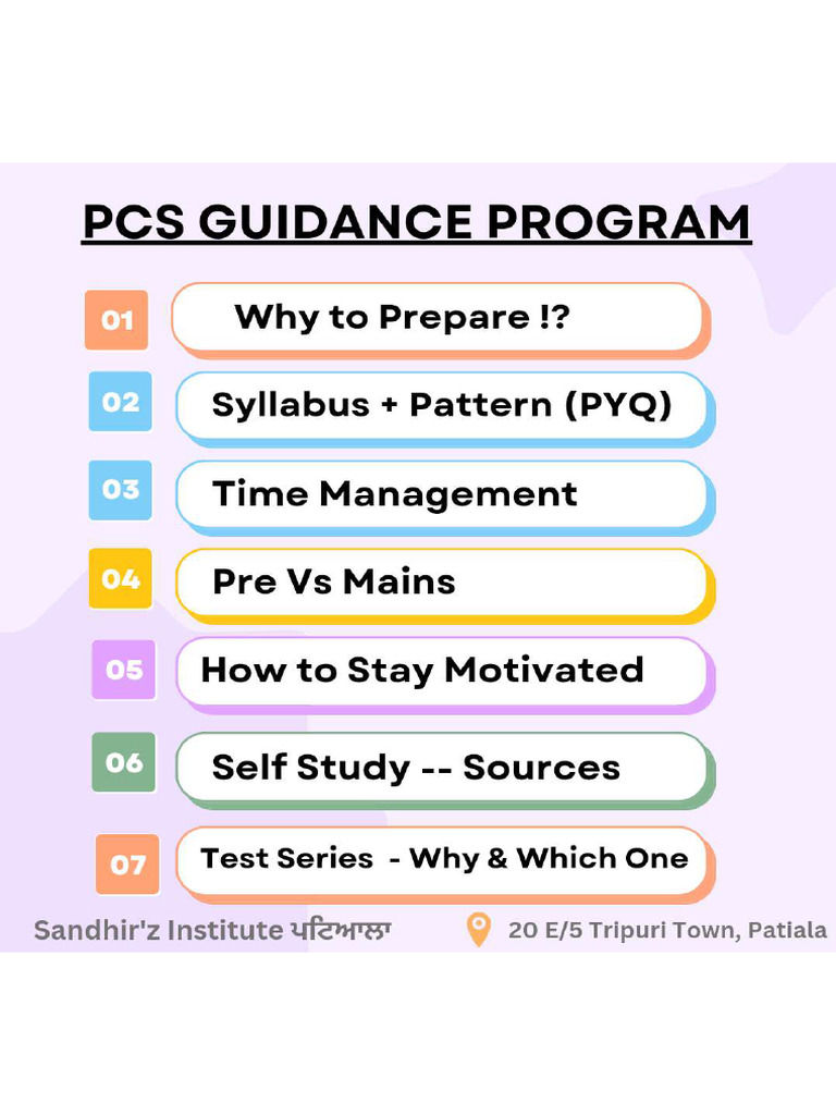 Pcs Guidance Program | PDF
