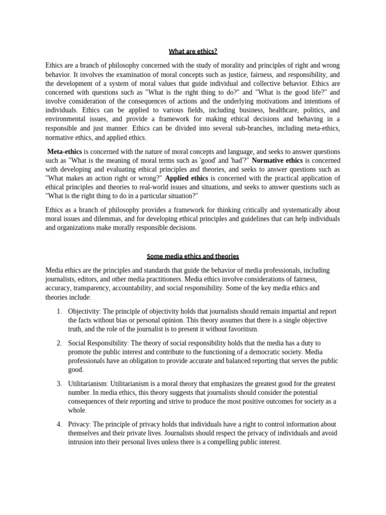 1321 Ehtics and Theories-1 | PDF | Virtue Ethics | Morality