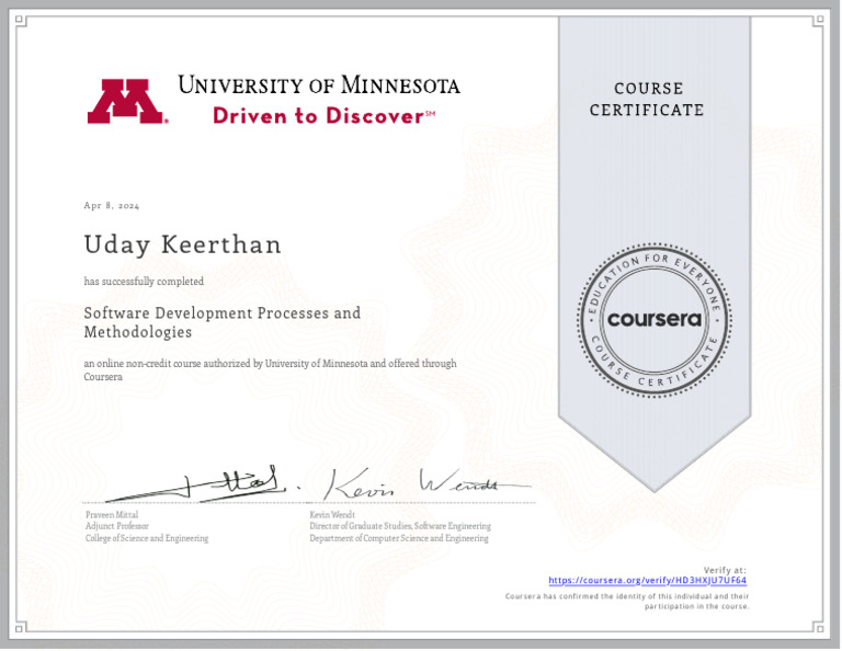 Coursera Software Engineer | PDF