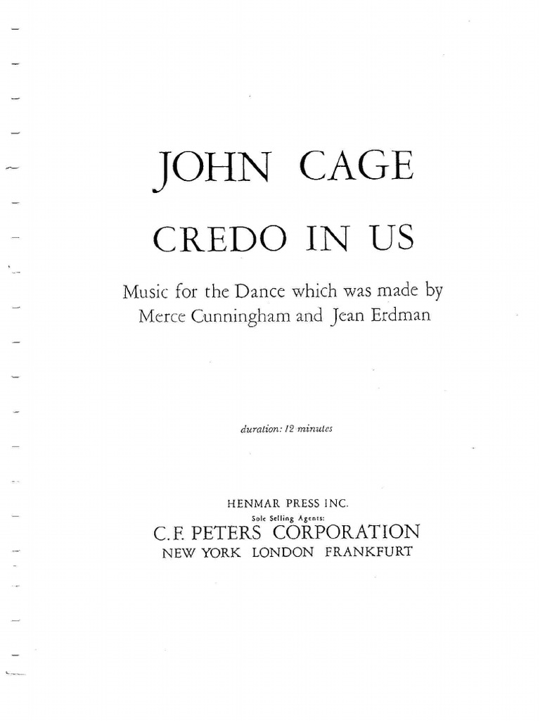 Credo in US | PDF