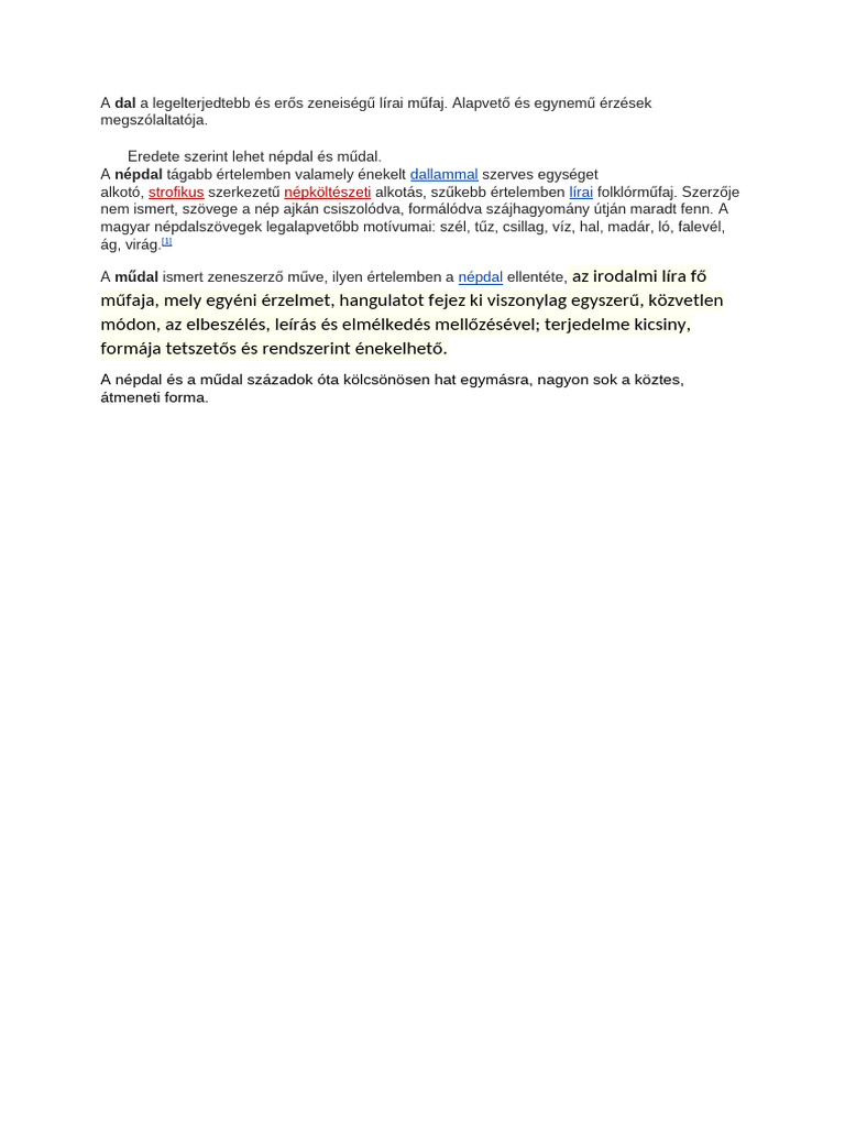 A Népdal | PDF