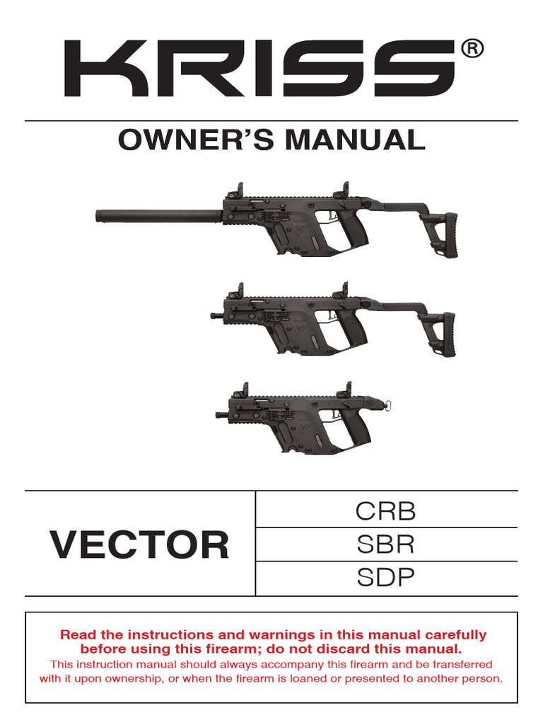 Assembling the KRISS Vector Firearm | PDF | Trigger (Firearms ...