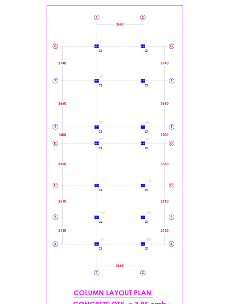 COLUMN LAYOUT PLAN | PDF