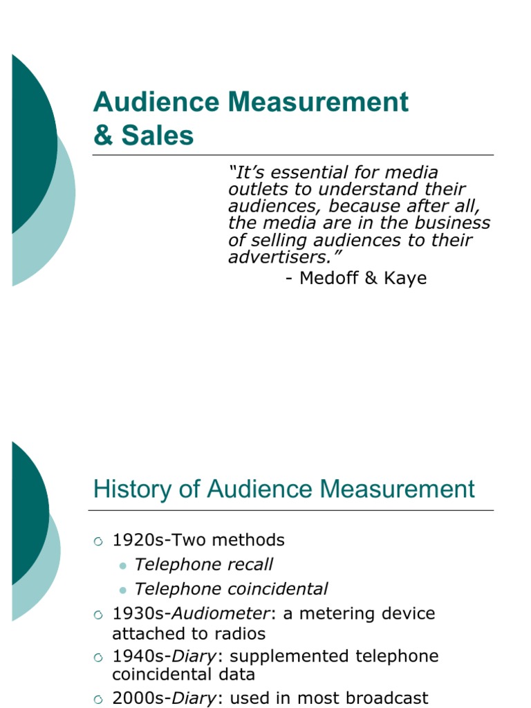 Audience Measurement | PDF | Audience Measurement | Nielsen Ratings