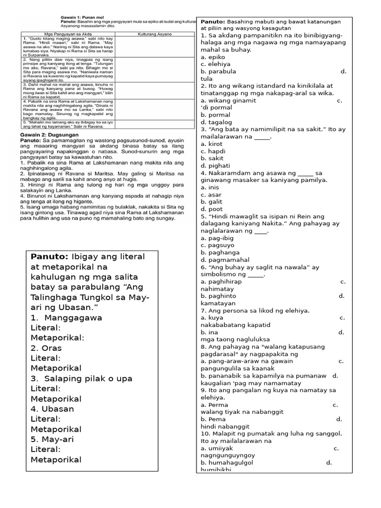 Completion Activities - Quizzes | PDF