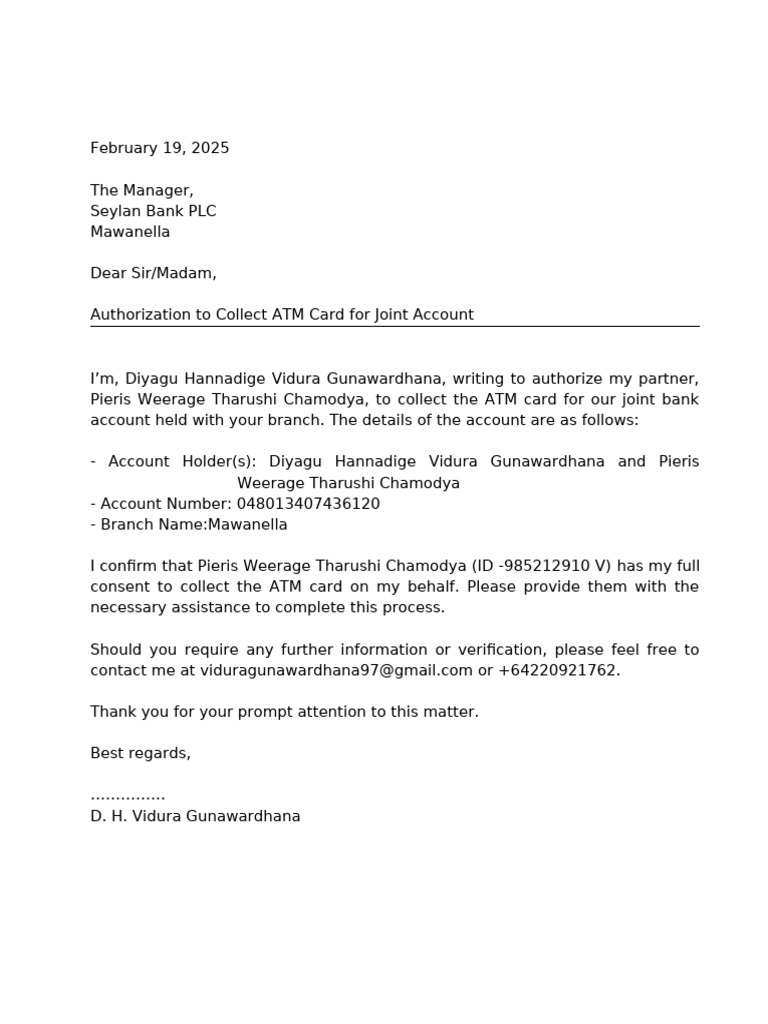 Letter | PDF