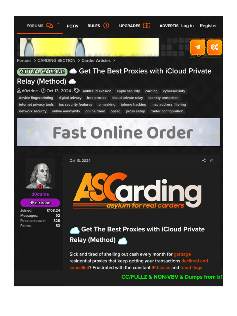 iCloud Private Relay for Carding | PDF | I Cloud | Proxy Server