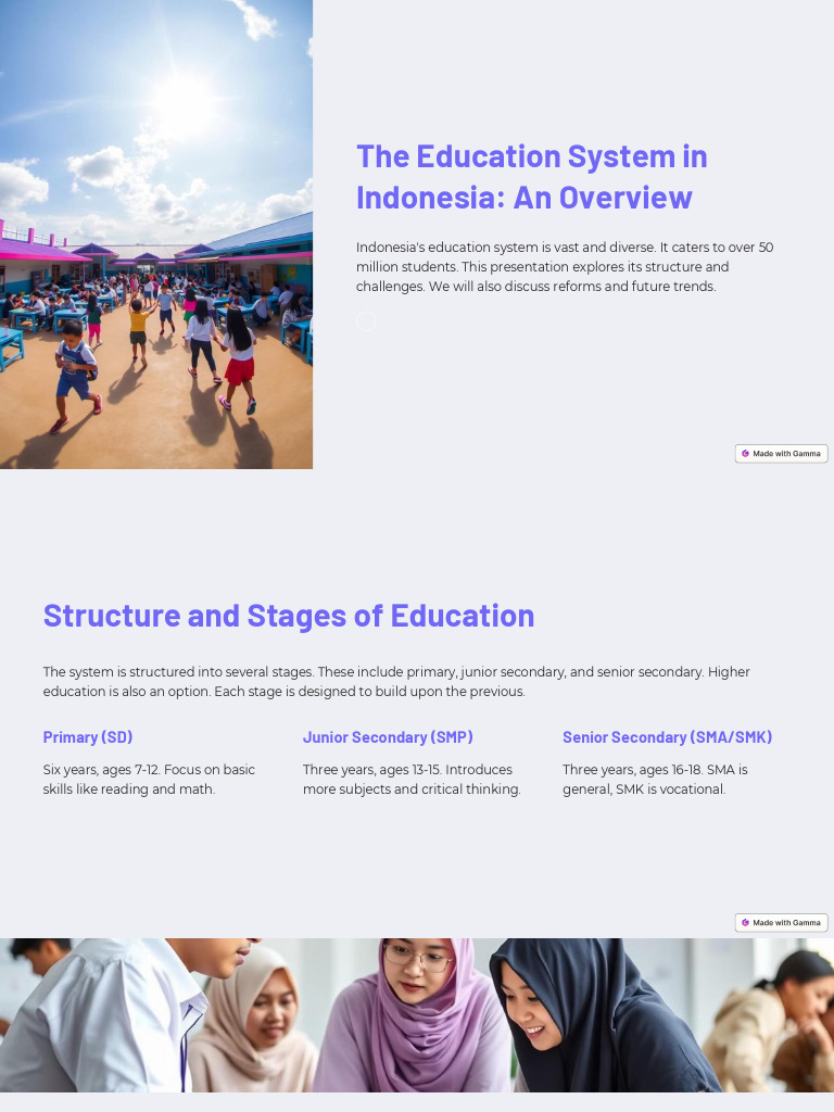 The Education System in Indonesia An Overview | PDF | Teachers ...