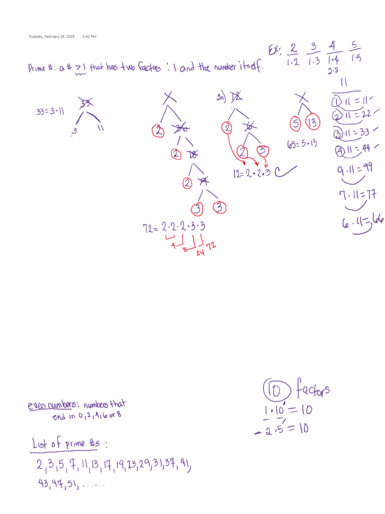 Prime Factorization Examples | PDF
