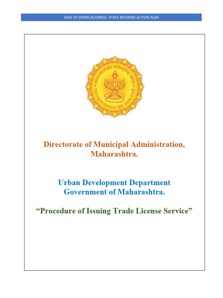 Maharashtra Trade License Guide | PDF