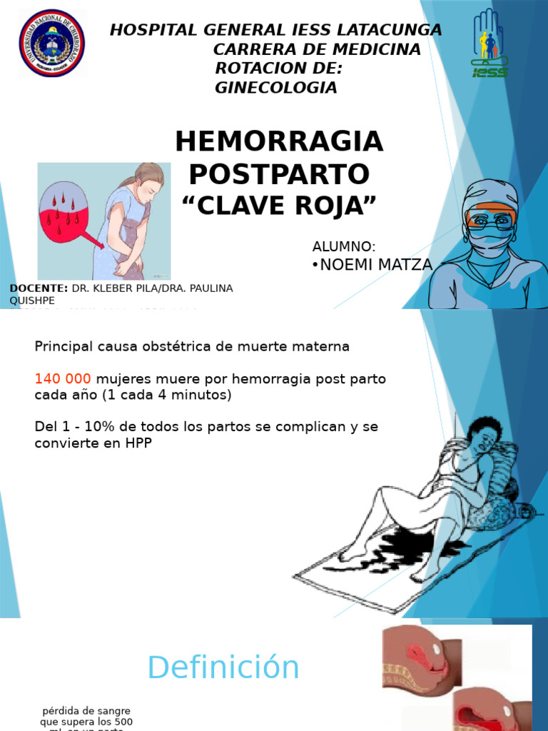 IESS Gineco - Hemorragia Postparto | PDF | Periodo posparto | Obstetricia
